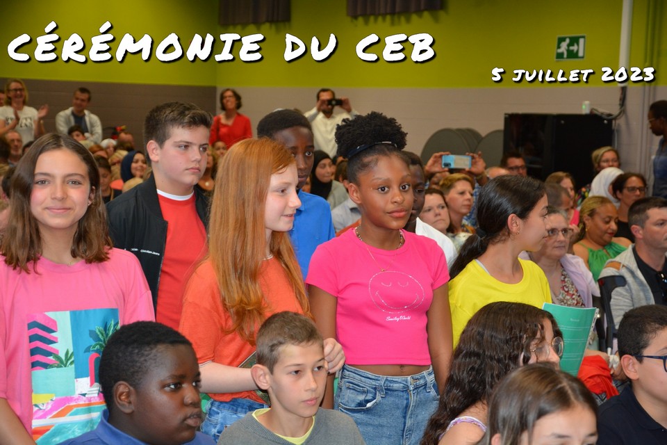 Cérémonie du CEB : 5 juillet 2023 – ATHÉNÉE ROYAL FRANCOIS BOVESSE